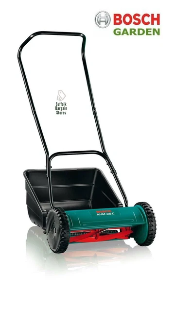 BOSCH MANUAL HAND Push Five Bladed Cylinder Garden Grass Lawn Mower ...