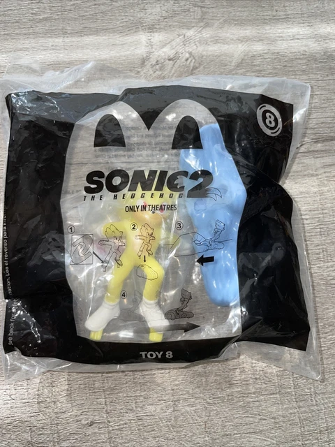 2022 MCDONALD'S HAPPY Meal Toy Sonic The Hedgehog 2 - Toy #8 Super Sonic!! RARE £13.32 - PicClick UK
