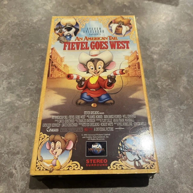AMERICAN TAIL, AN Fievel Goes West VHS 1992 Vintage Steven Spielberg ...