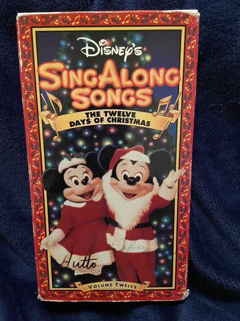 DISNEY'S SING ALONG Songs The Twelve 12 Days of Christmas VHS £11.54 ...