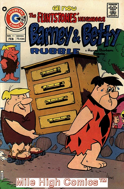 BARNEY & BETTY RUBBLE (CHARLTON) (1973 Series) #11 Very Good Comics ...