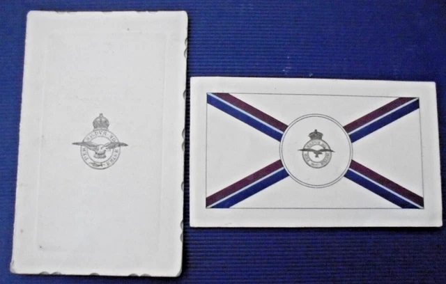 VINTAGE KINGS CROWN RAF Christmas Cards RAF Hospital Aden With RAF ...