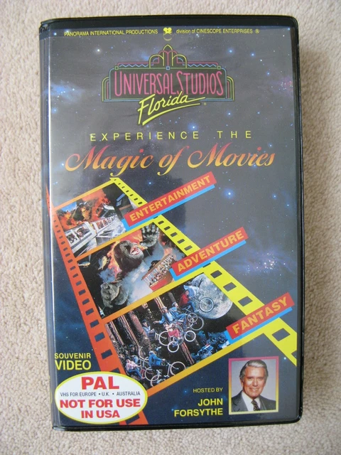 UNIVERSAL STUDIOS EXPERIENCE the Magic of the Movies Video RARE Vintage ...