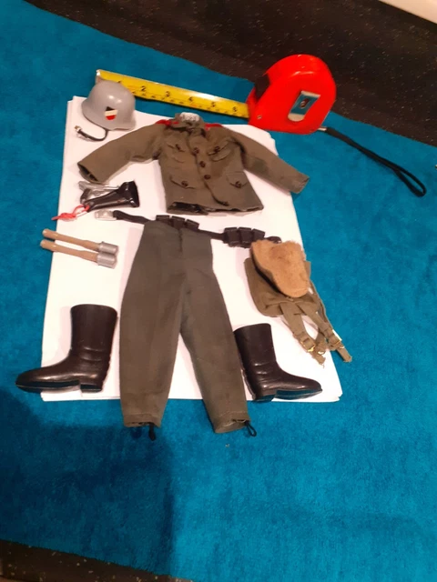 GERMAN STORMTROOPER ACTION Man Palitoy Vintage Original Uniform kit £60 ...