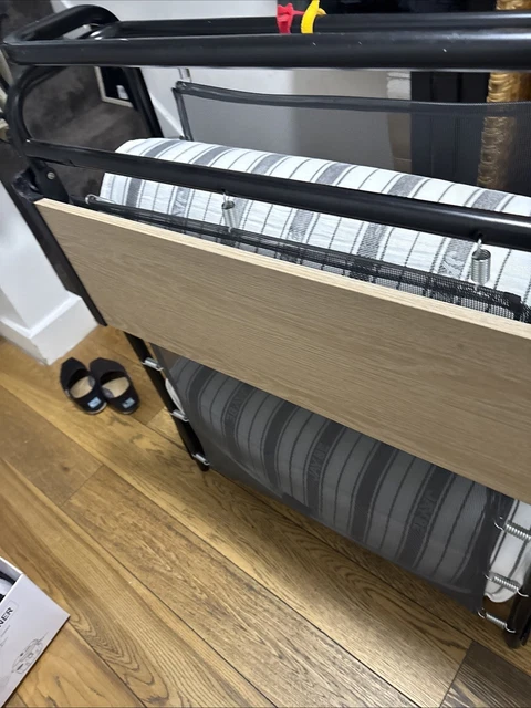 METAL FOLDAWAY BED Frame With Mattress £42.30 - PicClick UK