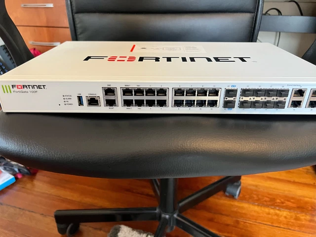 FORTINET FORTIGATE 100F Firewall. Expired License. --No Reserve!! $8.50 ...