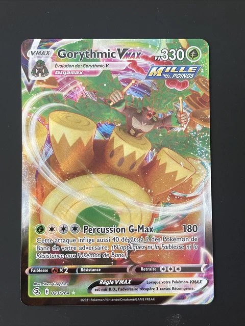 CARTE POKÉMON GORYTHMIC Vmax 023/264 FULL ART EB8 Poing de Fusion Neuve ...
