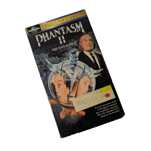 PHANTASM II THE Ball is Back VHS Vintage MCA Universal Horror Slasher ...
