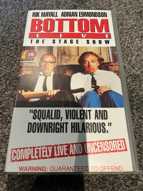 VINTAGE - BOTTOM Live - VHS Video Tape - Rik Mayall - 90s CLASSIC! £6. ...