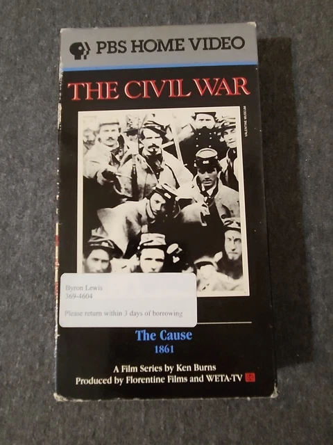 CIVIL WAR EPISODE 1:The Cause 1861 New Sealed VHS Ken Burns PBS Home ...