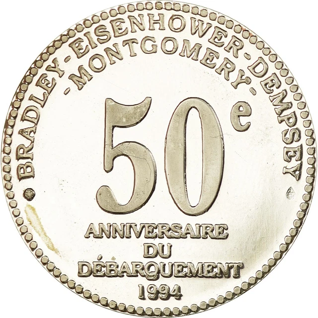 [#715068] FRANKREICH, MEDAILLE, Opération Overlord, 50ème Anniversaire ...