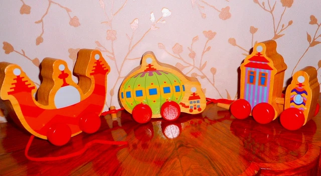 IN THE NIGHT Garden Pull Along Wooden Ninky Nonk Train In Good Used ...
