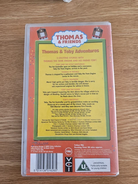 THOMAS THE TANK Engine & Friends VHS Video - My Little Thomas & Toby ...