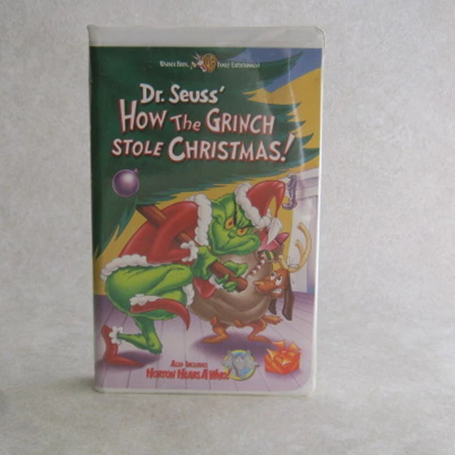 HOW THE GRINCH Stole Christmas VHS Dr Seuss 2000 Clamshell Chuck Jones ...
