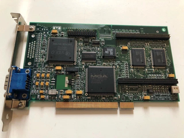 VINTAGE MATROX MGA Millenium 2MB WRAM PCI graphics card Gateway 2000 ...