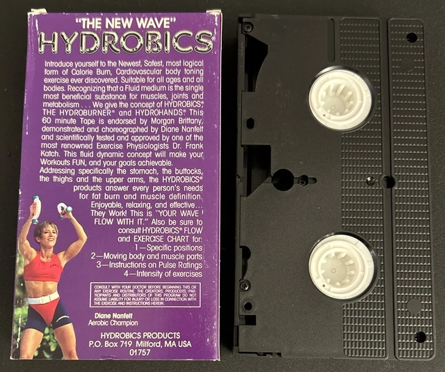 HYDROBICS NEW WAVE Exercise Program VHS Tape Morgan Brittany Diane ...