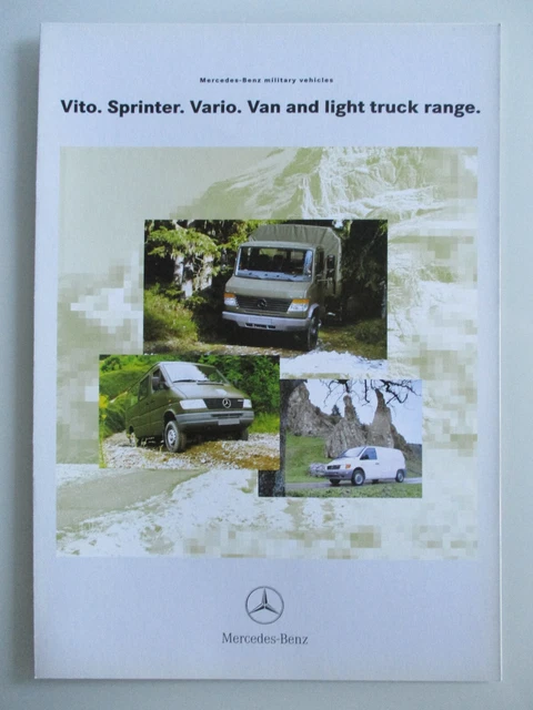 MERCEDES-BENZ VITO SPRINTER Vario military vehicles Prospekt brochure ...