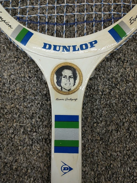 VINTAGE NOS 1975 Dunlop Evonne Goolagong Tennis Racket Autograph Photo ...
