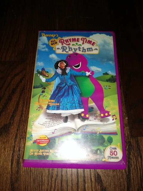 BARNEY’S RHYME TIME Rhythm VHS Pink Clamshell Case Barney Home Video ...