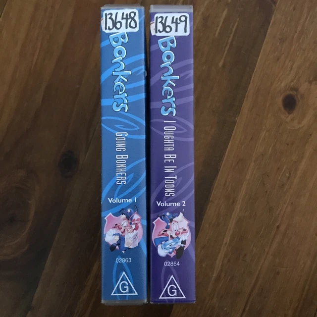 BONKERS VOLUME 1 & 2 - VHS VIDEO TAPE Disney kids series RARE 1990s $40 ...
