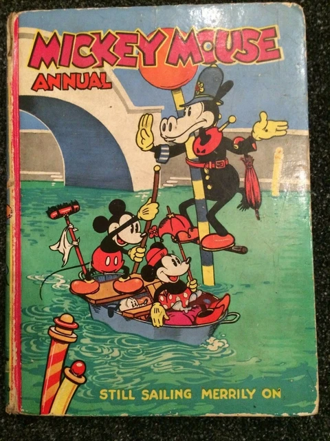 MICKEY MOUSE ANNUAL (Dean & Son) DISNEY. Still Sailing Merrily On RARE ...