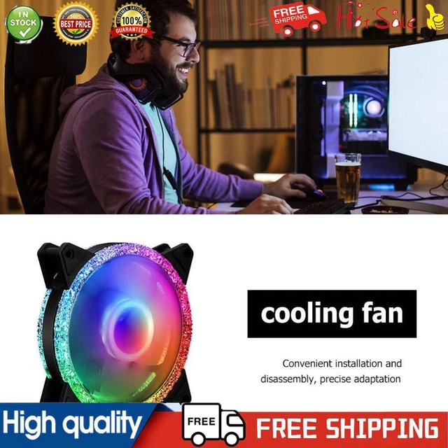 120MM FAN RGB/COLORFUL Computer Case Fans Cooling Cooler Radiator PC Accessories EUR 10,27 ...