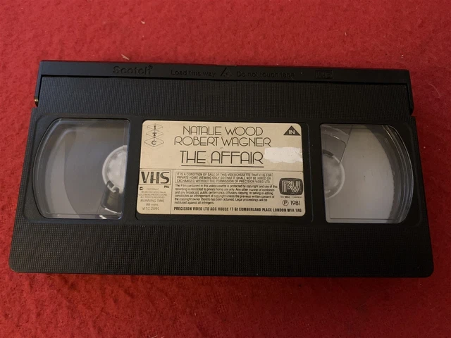 THE AFFAIR VERY Rare Itc Pre-Cert Vhs Video Tested Natalie Wood Tape ...
