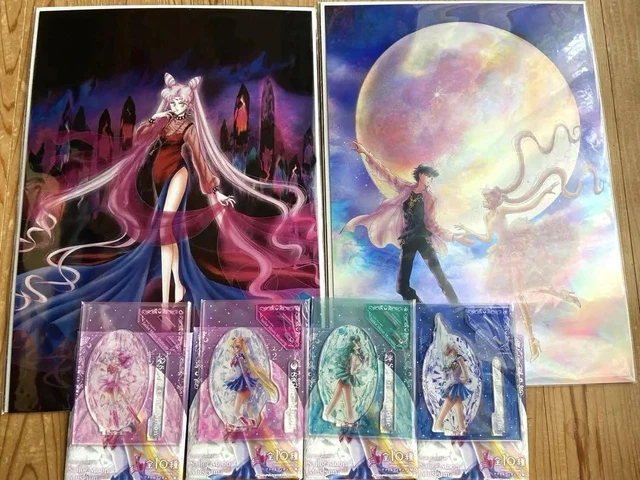 ENSEMBLE D'AFFICHES ACRYLIQUES et Aurora Sailor Moon Museum édition ...