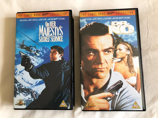 JAMES BOND VHS, Dr No and On Her Majesty’s Secret Service £1.50 - PicClick UK