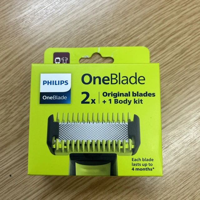 PHILIPS ONEBLADE 2X Original Blades And Body Kit Replacement BNIB UK ...