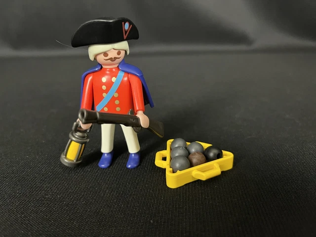 PLAYMOBIL 7676 CHEF manteau rouge avec fusil et munitions EUR 20,16 ...