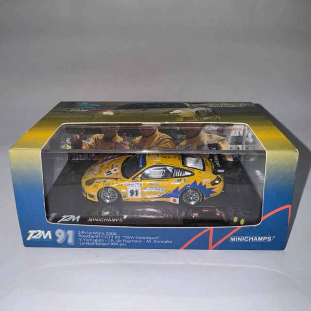 MINICHAMPS - PORSCHE 911 GT3 RS #91 - Le Mans 2006 - 1/43 - LM06 - 1/999 PCS EUR 39,00 - PicClick FR