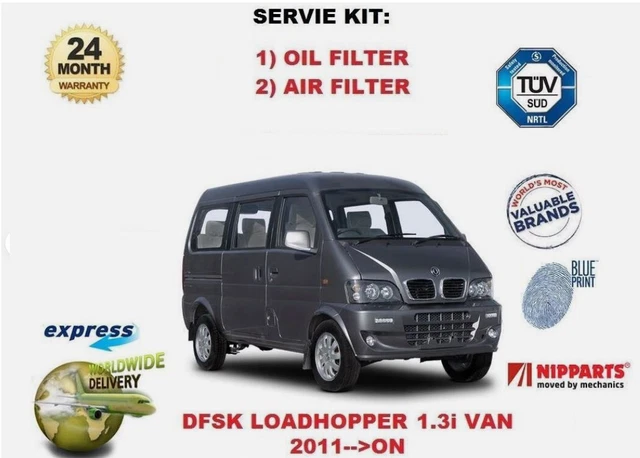DFSK LOADHOPPER 1.3 Van Oil Air 2 Filter Set £34.25 - PicClick UK