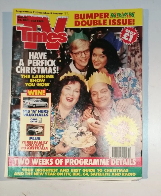 TV TIMES 1991 Bumper Christmas Double Issue Central Region £24.99 ...