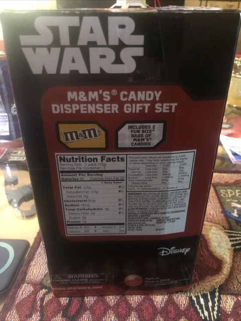 STAR WARS DARTH Vader M&M's Candy Dispenser Gift Set New Disney ...