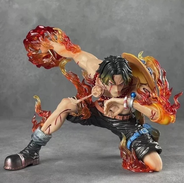 HOT !ANIME ONE Piece Fire Fist kneeling Ace PVC Figure New No Box $0.99 ...