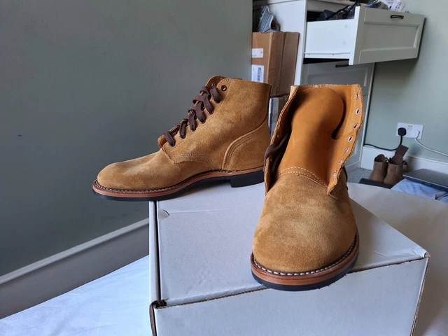 CORCORAN REPRODUCTION WWII M43 Roughout Service Boots Size UK9 Wide/US ...