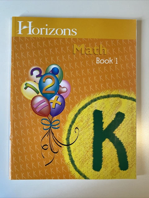 HORIZONS KINDERGARTEN MATH Student Books 1, Clean Pages $27.92 - PicClick