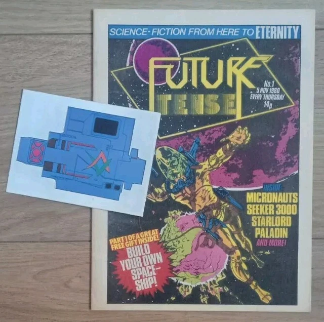 FUTURE TENSE COMIC #1 WITH FREE GIFT COMPLETE 5th NOVEMBER 1980 EUR 12 ...