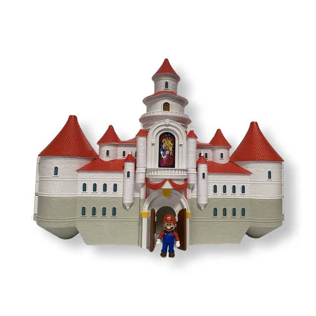 SUPER MARIO BROS Movie Princess Peach Mushroom Kingdom Castle Playset ...