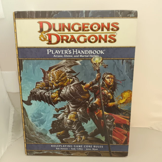 DUNGEONS & DRAGONS Player’s Handbook RPG Core Rules 1st Printing 2008 [HM] EUR 14,84 - PicClick IT