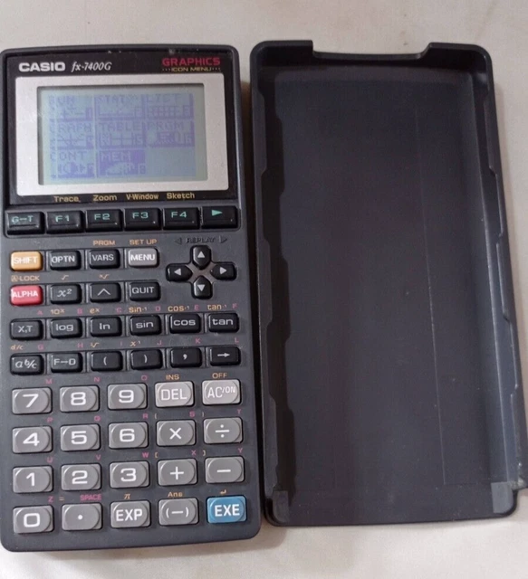 CASIO FX-7400G PLUS Power Graphic Calculator in case - tested Working ...