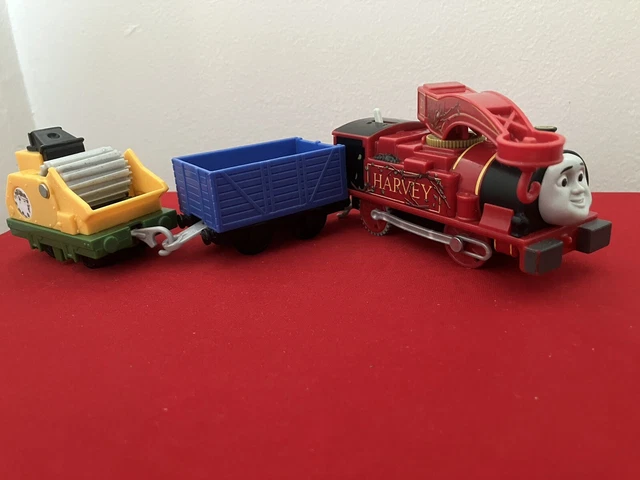 HARVEY + TRUCK + WOOD CHIPPER Trackmaster Motorised Train Track Thomas ...