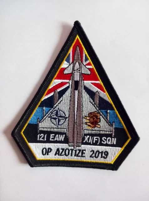 ROYAL AIR FORCE 121 EAW & 9 SQN TYPHOON spearhead cloth patch £25.00 ...
