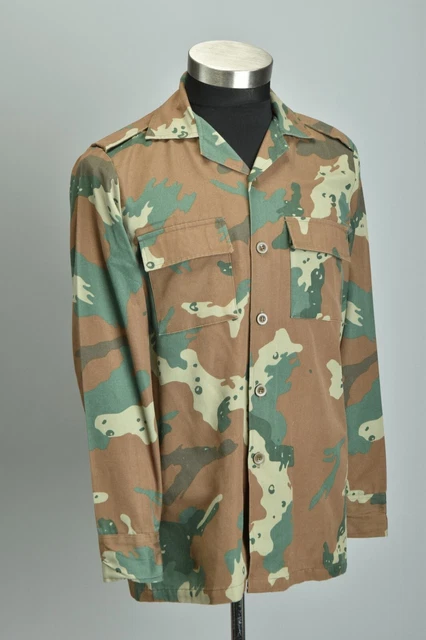 SOUTH AFRICAN UNIFORM 1994 SANDF Camouflage Combat Shirt. Small Size ...