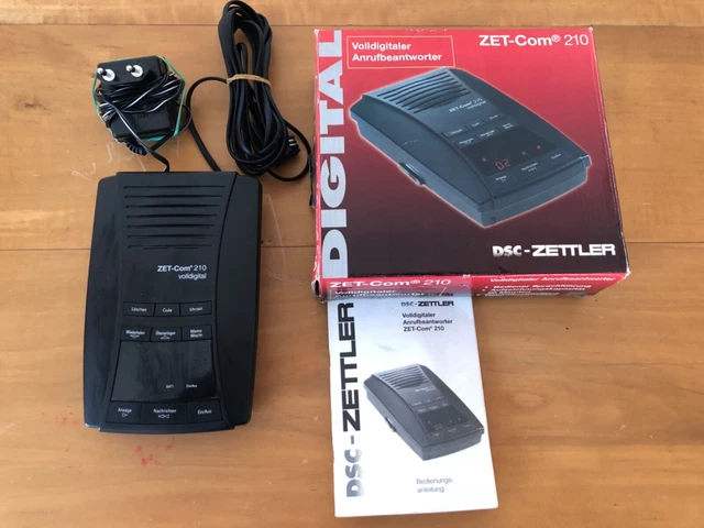DIGITALER ANRUFBEANTWORTER ZETTLER ZET-Com 210 guter Zustand original ...