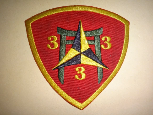 USMC 3RD BATTALION 3rd Regiment 3rd MARINE Division Vietnam War Patch £ ...
