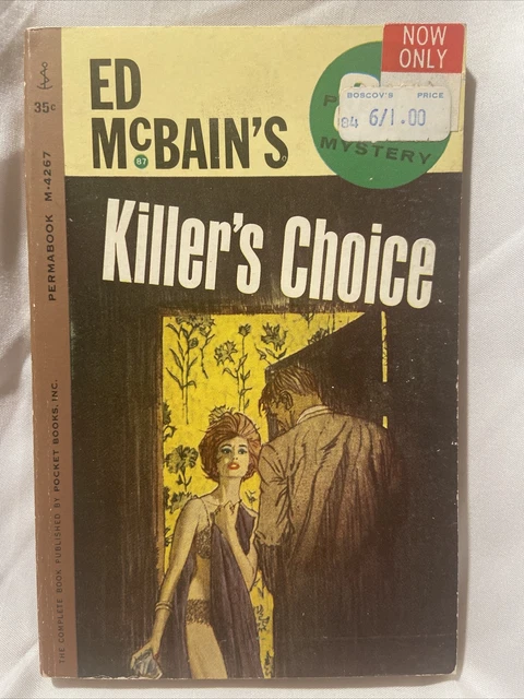 KILLER'S CHOICE/ED MCBAIN Perma Pocket vintage PB 1962 2ème impression ...