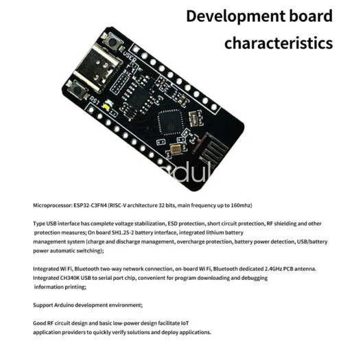 ESP32-C3 TYPE-C USB Mini WiFi+Bluetooth ESP32-C3 Module Development ...