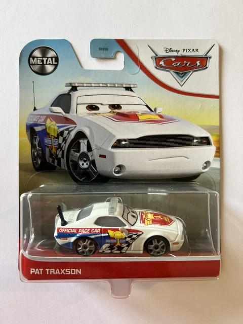 DISNEY PIXAR CARS PAT TRAXSON Piston Cup Safety Car Mattel NUOVO 2021 ...